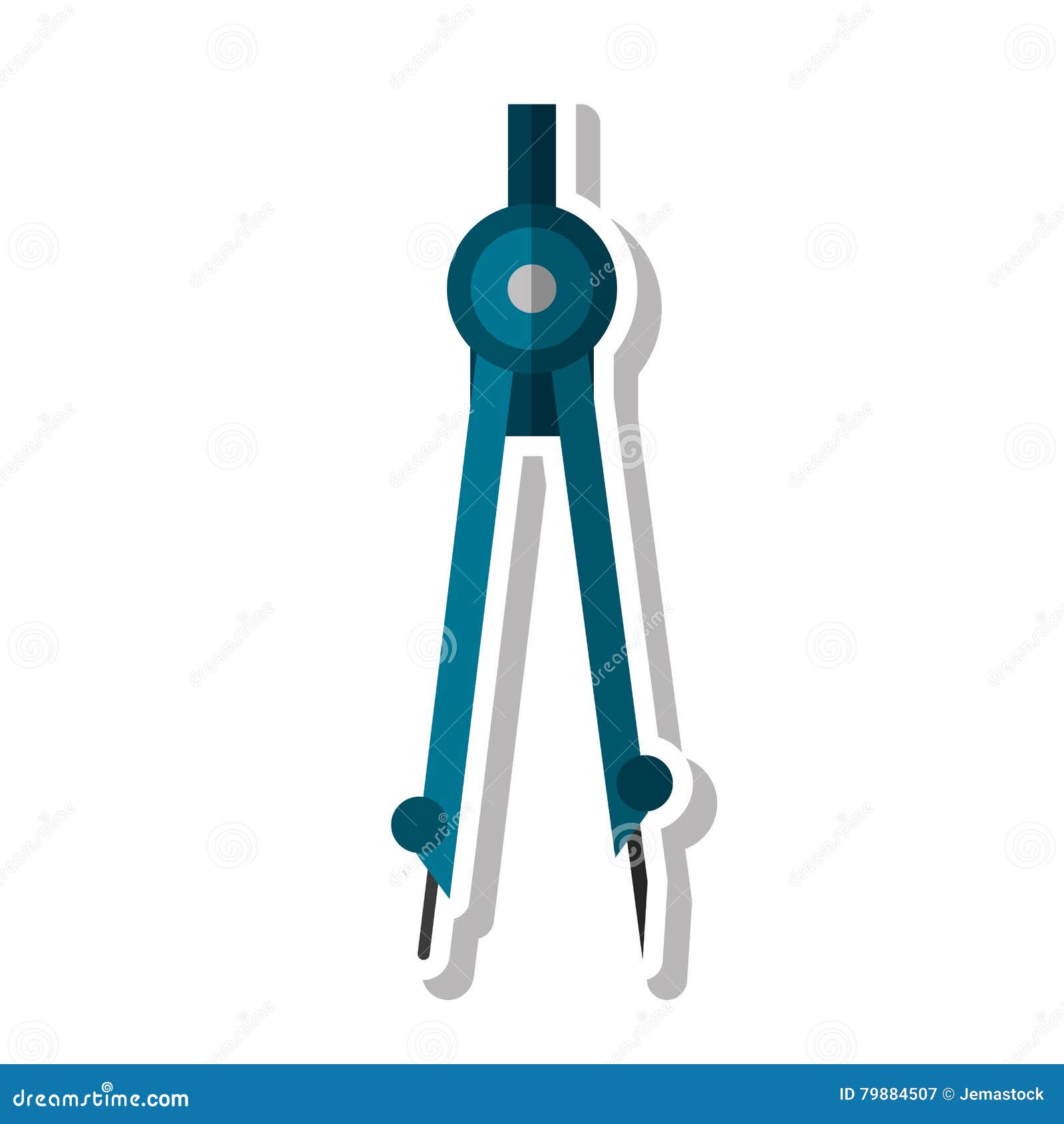 Compass Object and School Tool Design Stock Illustration - Illustration ...