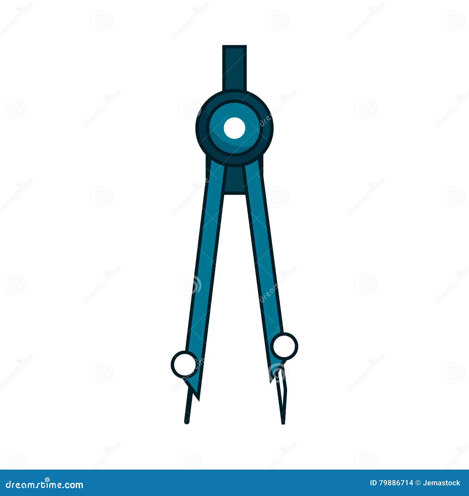 Compass Object and School Tool Design Stock Illustration - Illustration ...