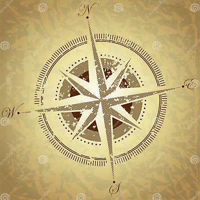 Compass old stock vector. Illustration of travel, symbol - 14124566