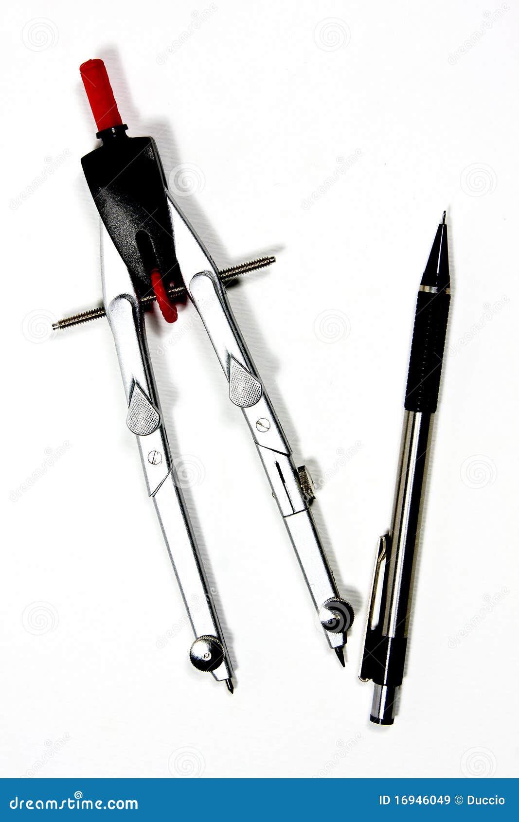 Compass and pencil stock image. Image of design, write - 16946049