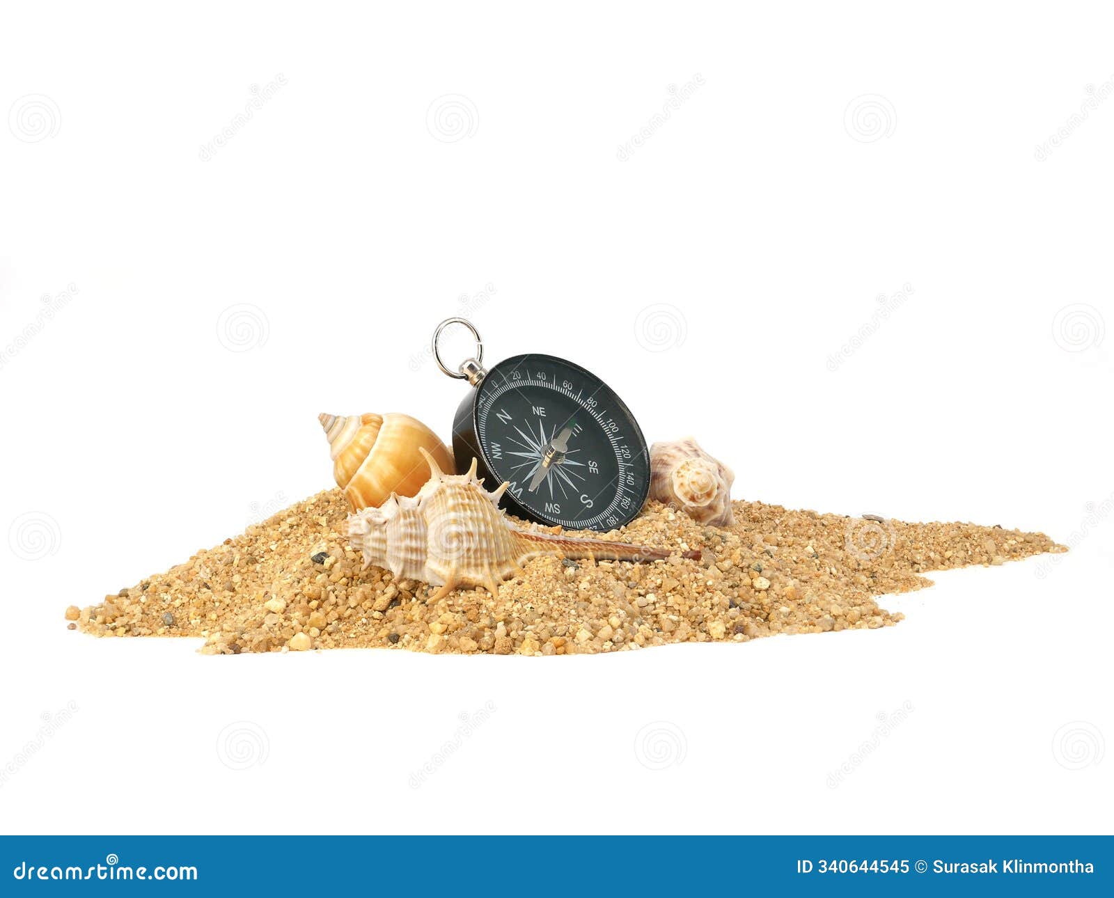 Compass On The Sand Vector Illustration | CartoonDealer.com #48821748