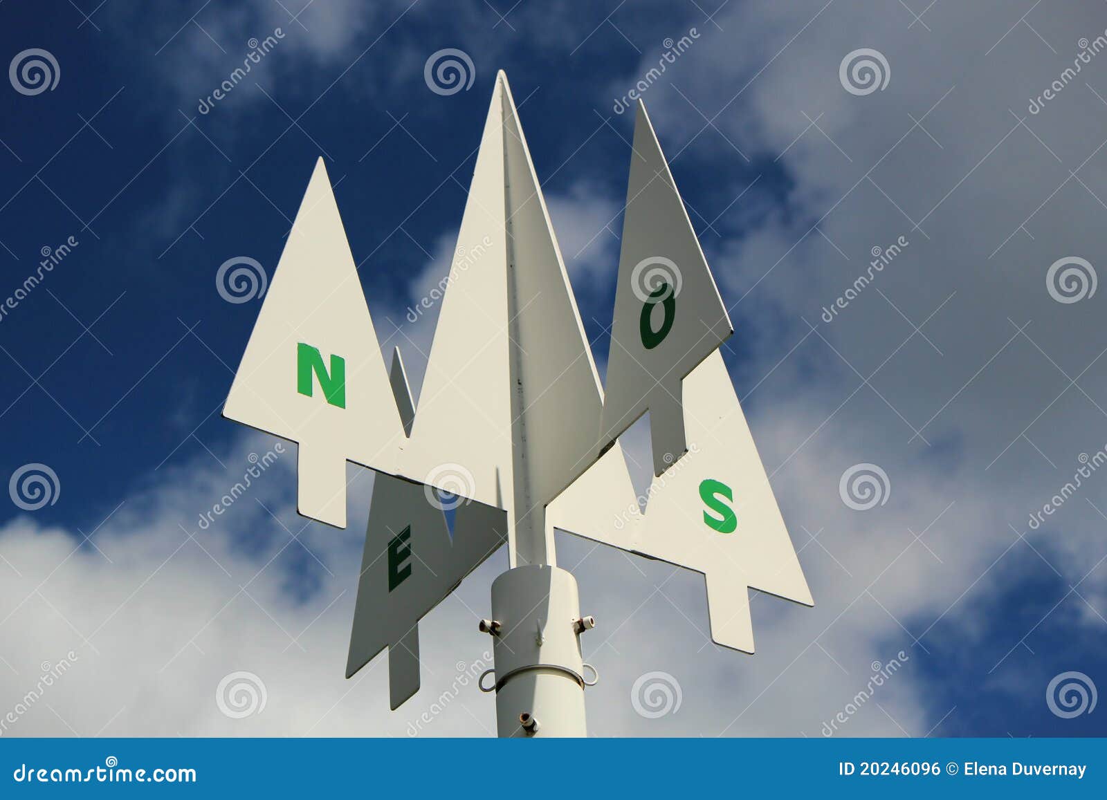 Compass point signpost stock photo. Image of clouds, direction - 20246096