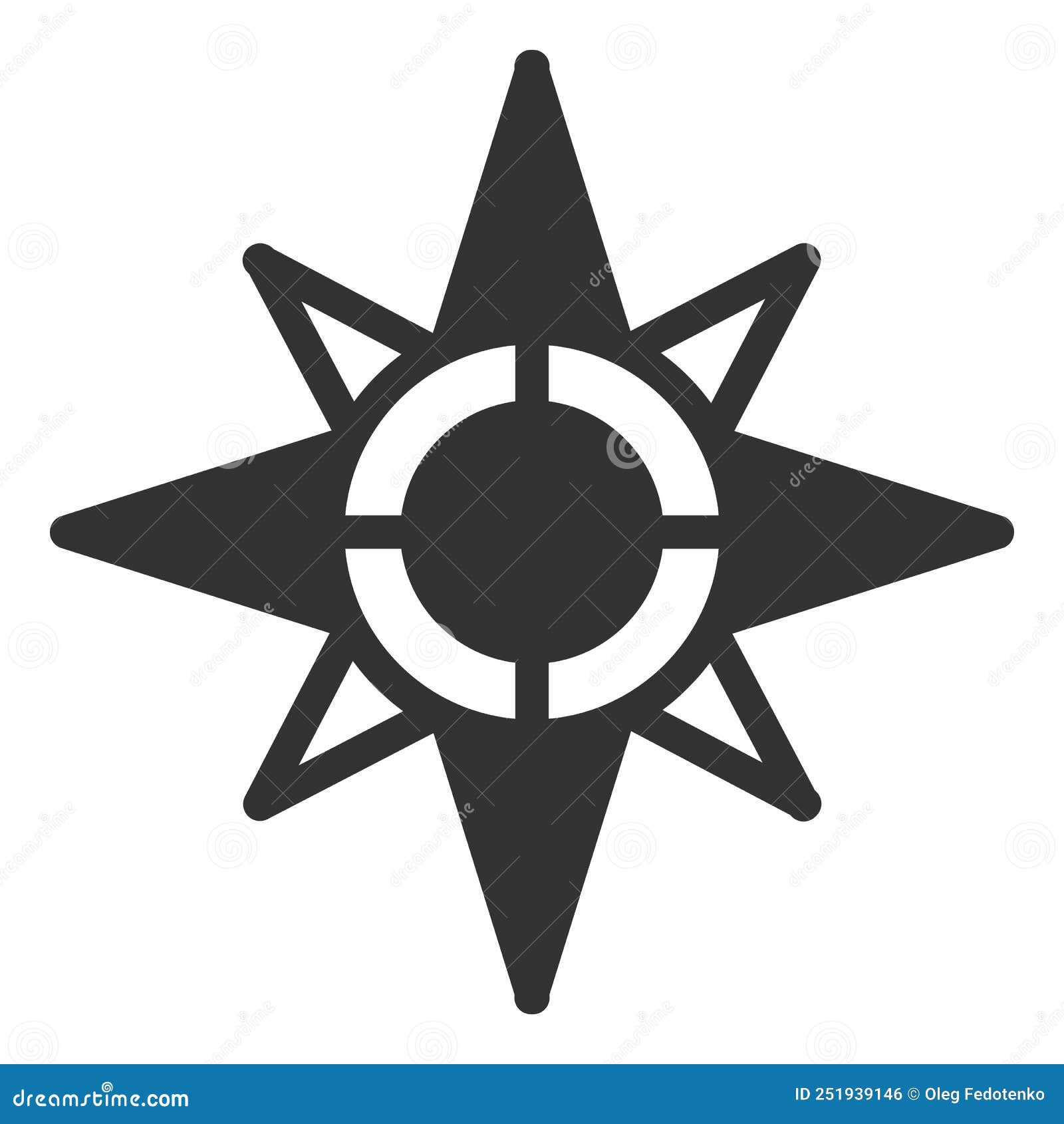 Compass pointer_1 stock vector. Illustration of arrow - 251939146