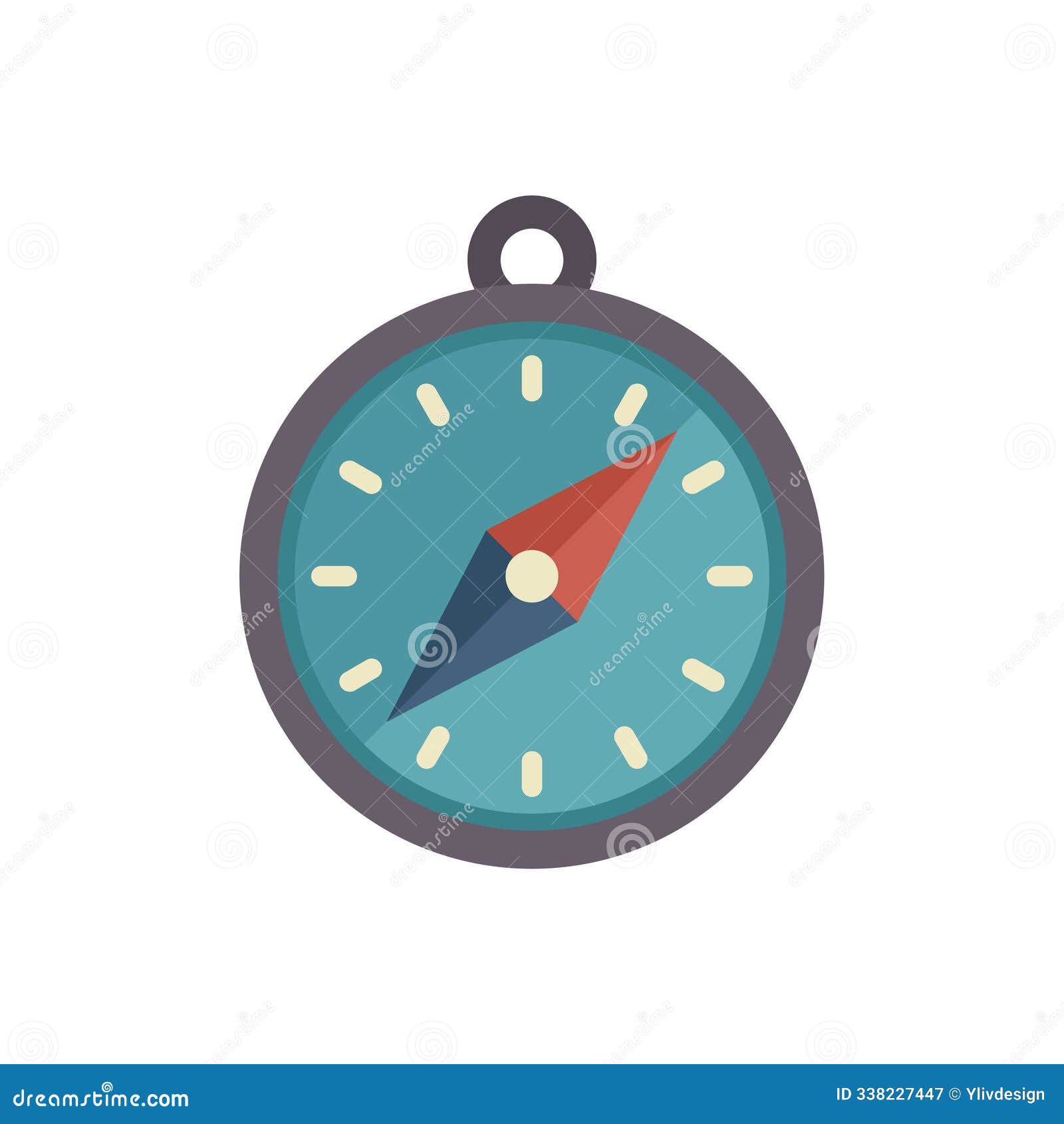 Compass Pointing North Showing Direction on White Background Stock ...