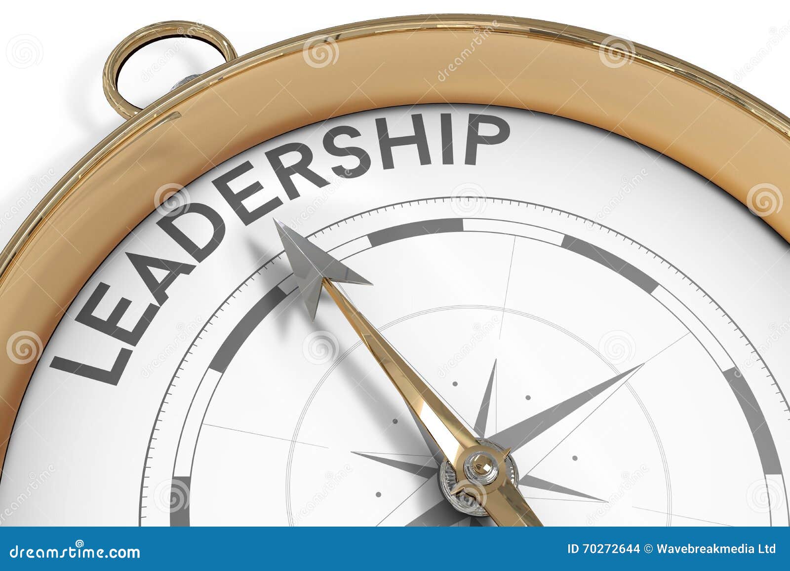 Compass Pointing To Leadership Stock Illustration - Illustration of ...