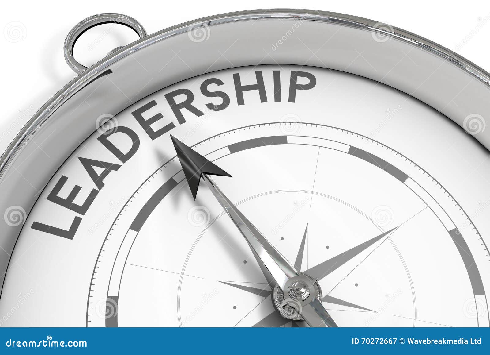 Compass Pointing To Leadership Stock Illustration - Illustration of ...