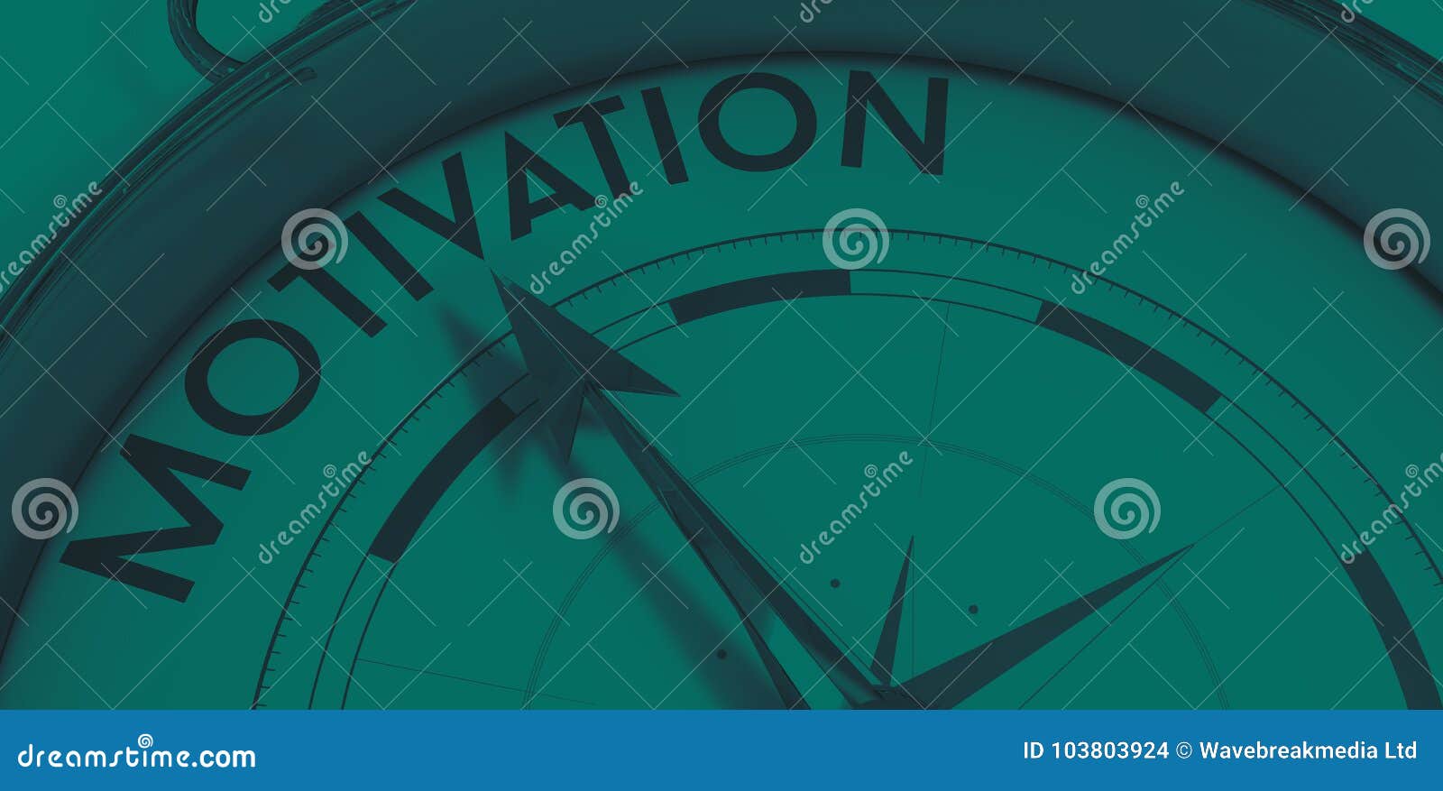 Compass Pointing To Motivation Stock Illustration - Illustration of ...