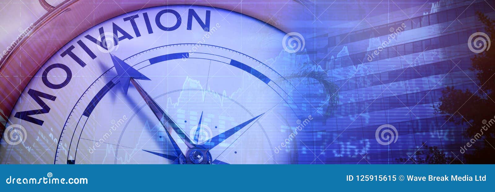 Composite Image of Compass Pointing To Motivation Stock Image - Image ...