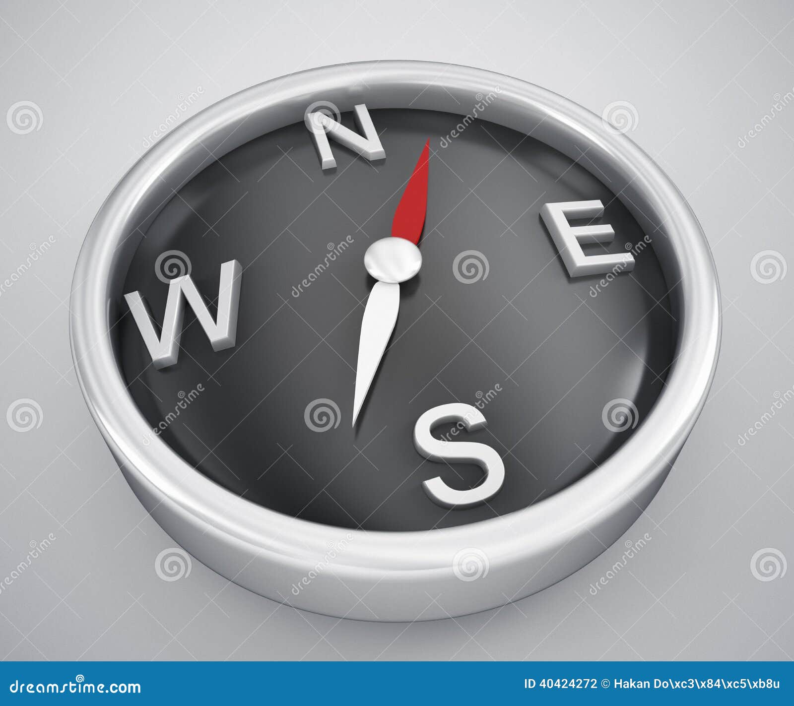 Compass Pointing South East Vector Icon On White Background. Flat ...