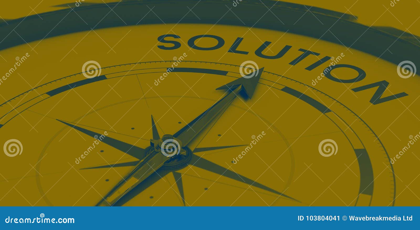 Compass Pointing To Solution Stock Illustration - Illustration of ...