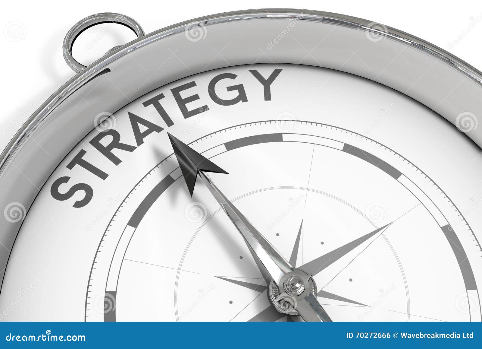 Compass Pointing To Strategy Stock Illustration - Illustration of ...