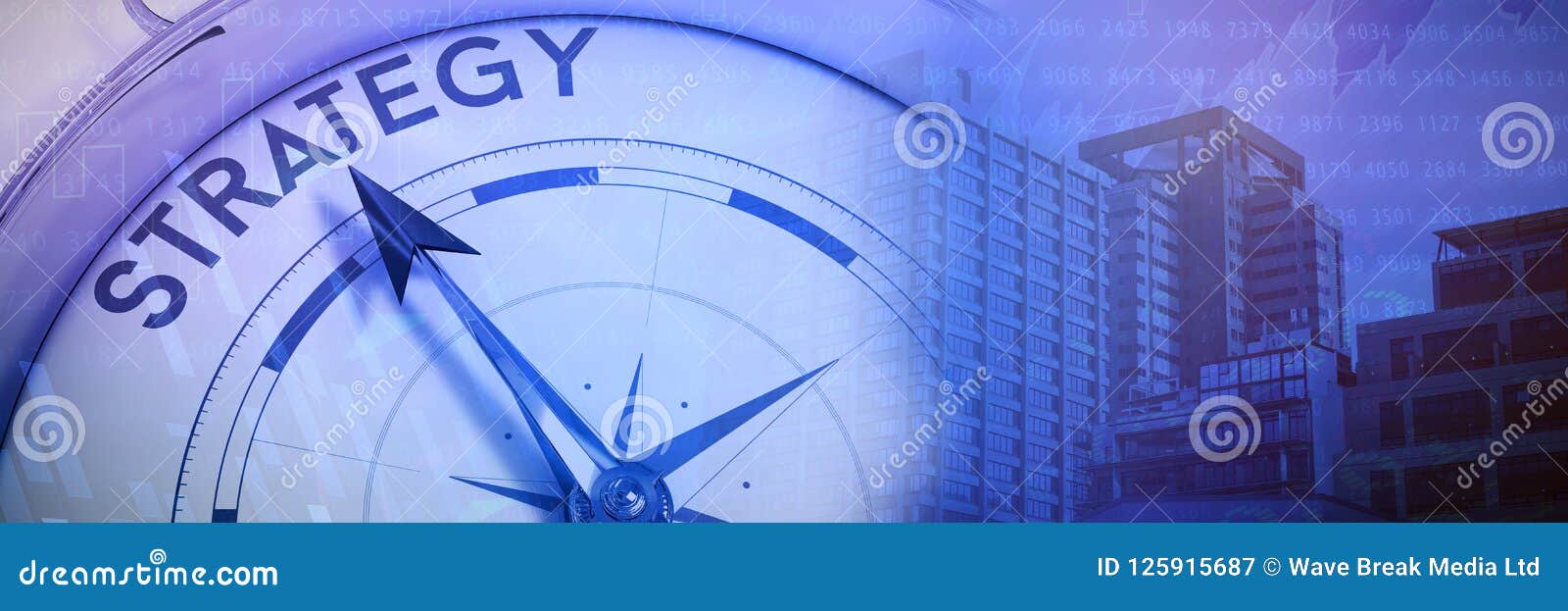 Composite Image of Compass Pointing To Strategy Stock Image - Image of ...