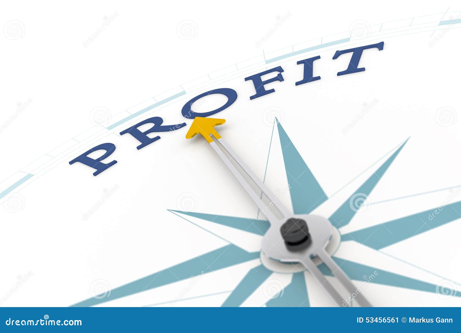 Compass Profit stock illustration. Illustration of management - 53456561