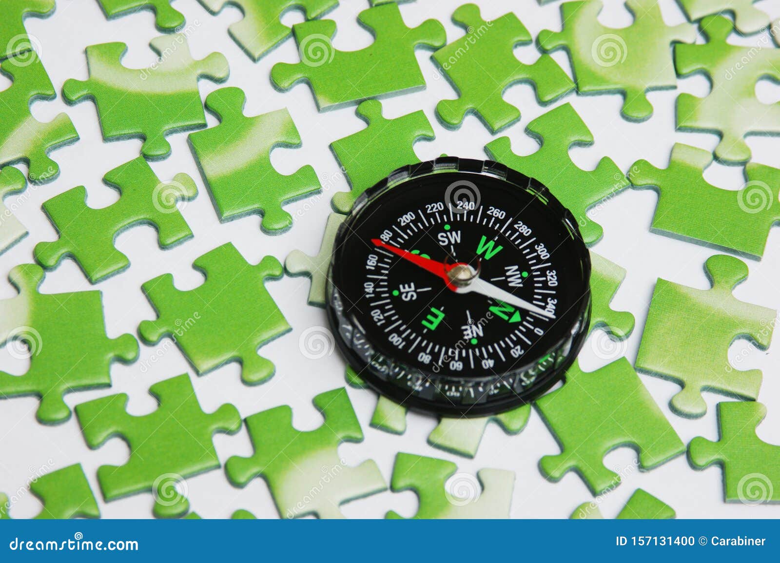 Compass On Puzzle Stock Photography | CartoonDealer.com #6782720
