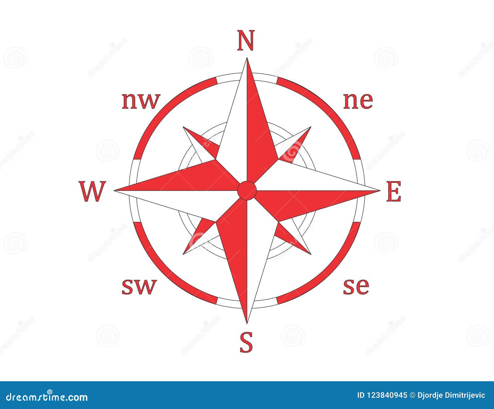 Compass stock illustration. Illustration of adventure - 123840945