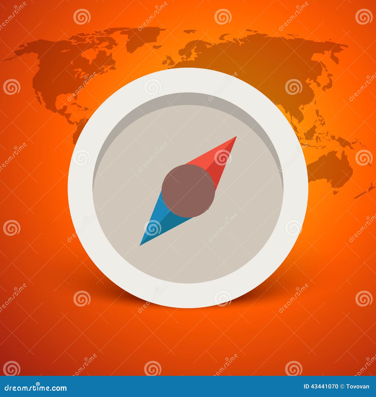 Compass Retro Design Vector Illustration Stock Vector - Illustration of ...