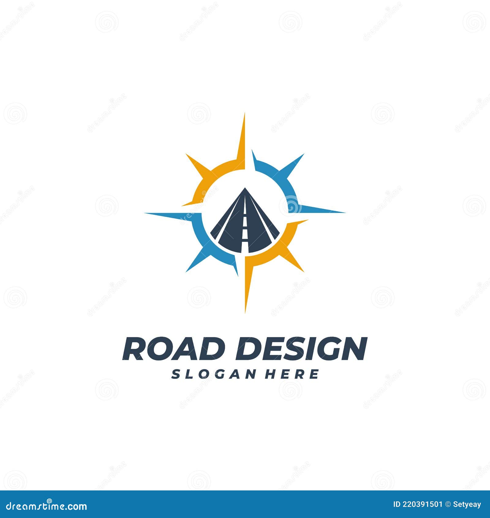 Compass Road Logo Vector Template, Creative Road Logo Design Concepts ...