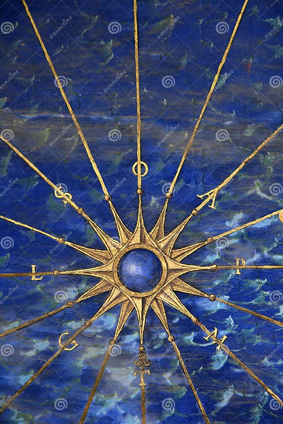 Compass Rose editorial stock image. Image of rose, maps - 12979964