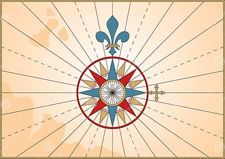 Compass Rose stock vector. Illustration of rose, retro - 15129869