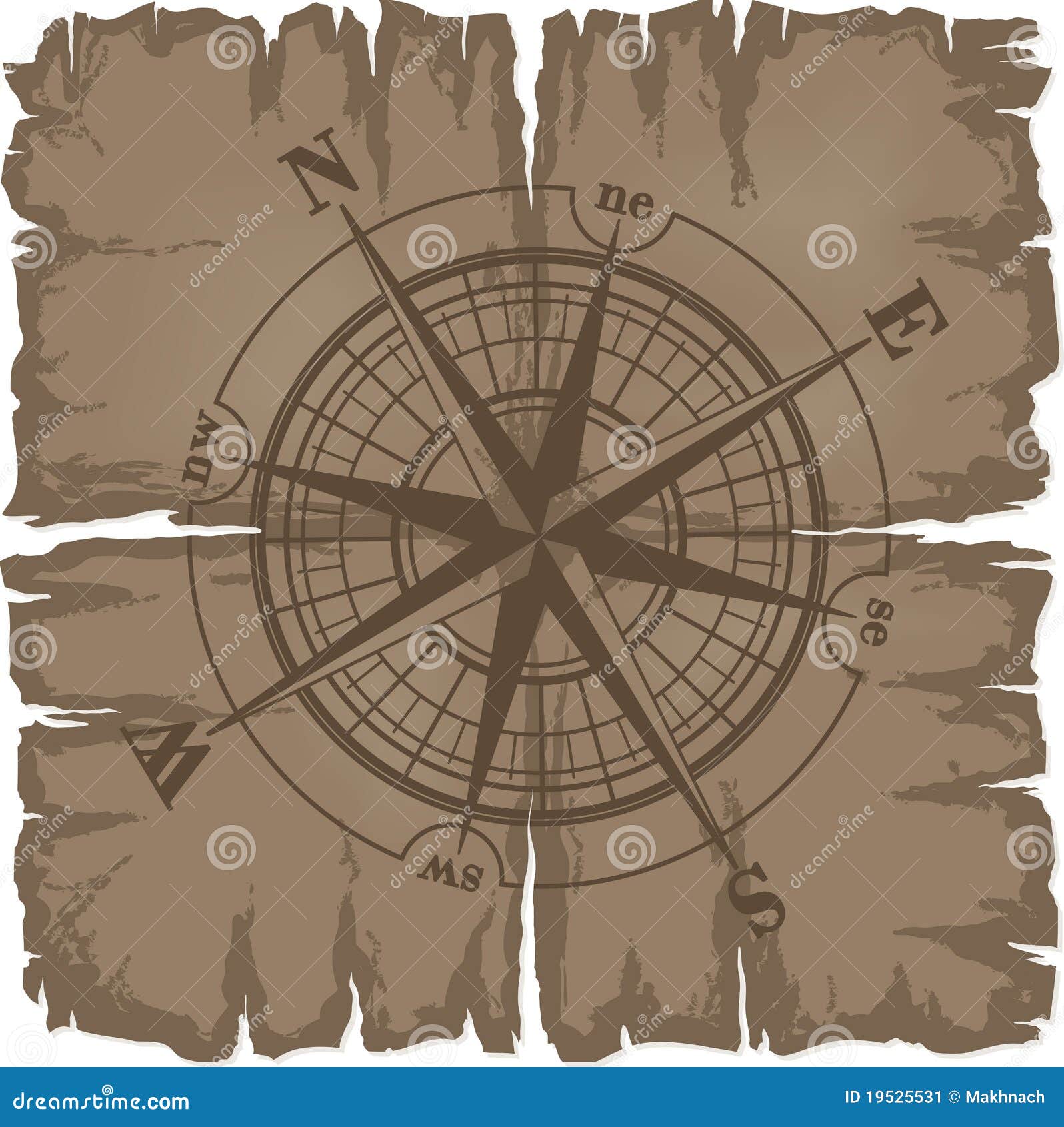 Compass Rose Cartoon Vector | CartoonDealer.com #19525531