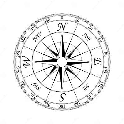 Compass Rose #2 stock vector. Illustration of navigate - 18959343