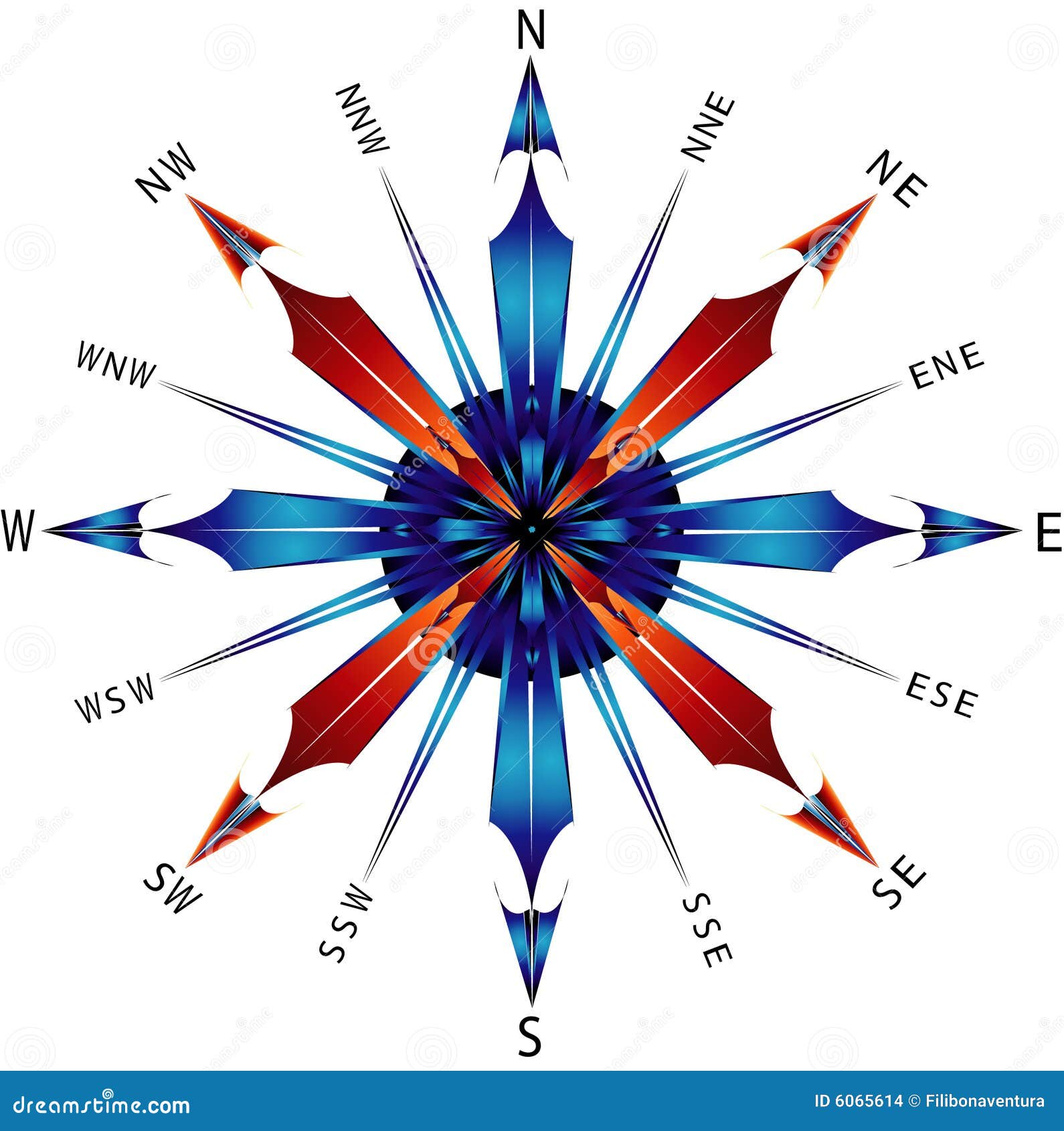 Compass Rose. stock vector. Illustration of latitude, adventure - 6065614