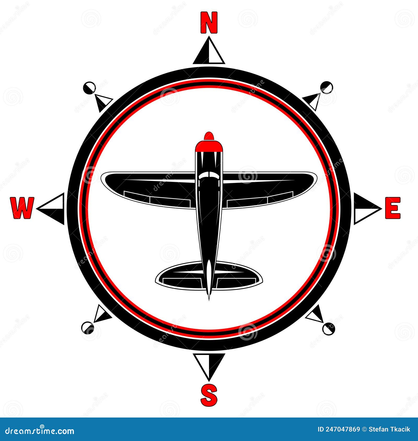 Compass rose. stock illustration. Illustration of aircraft - 247047869