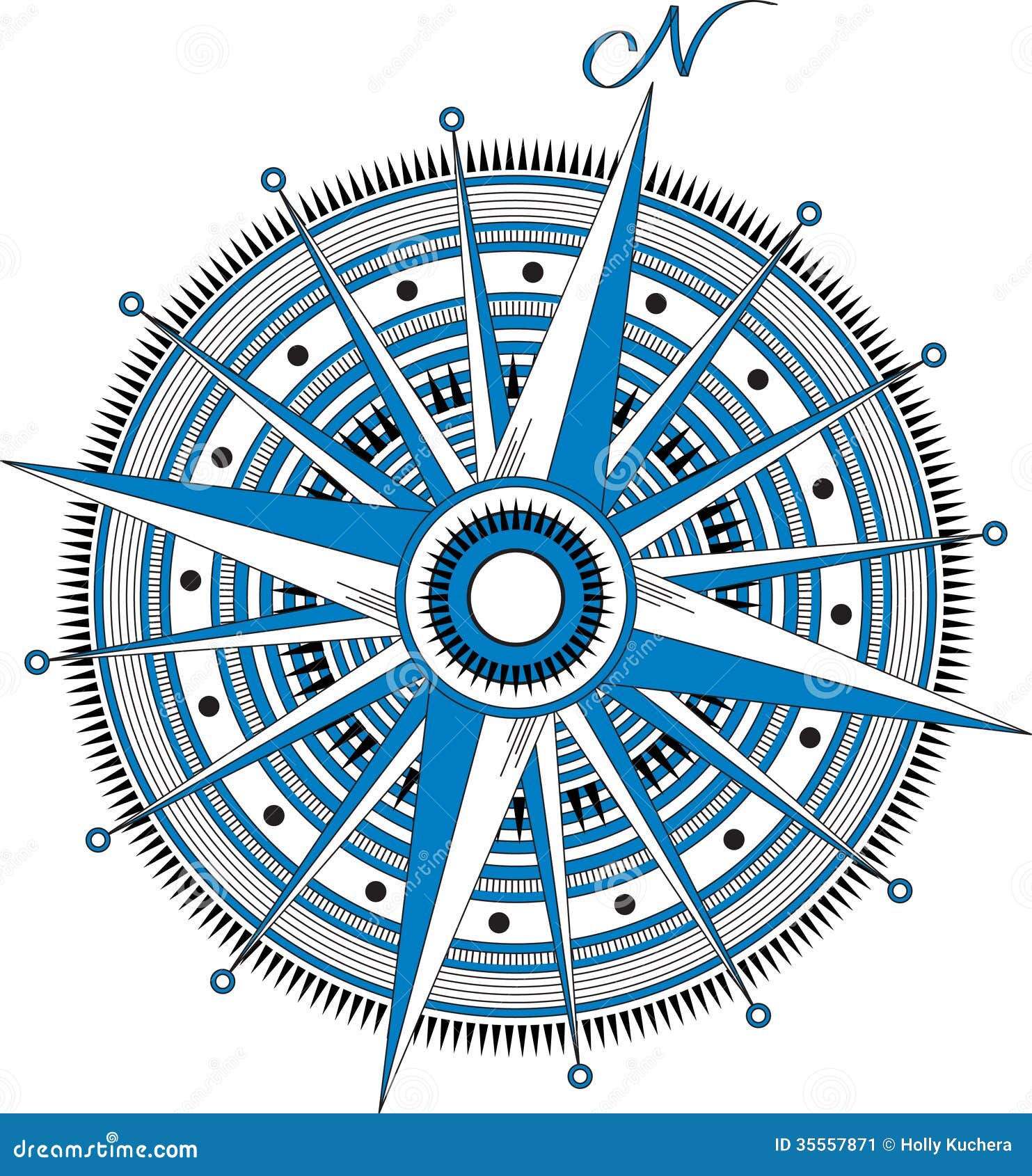 Compass Rose Stock Image - Image: 35557871
