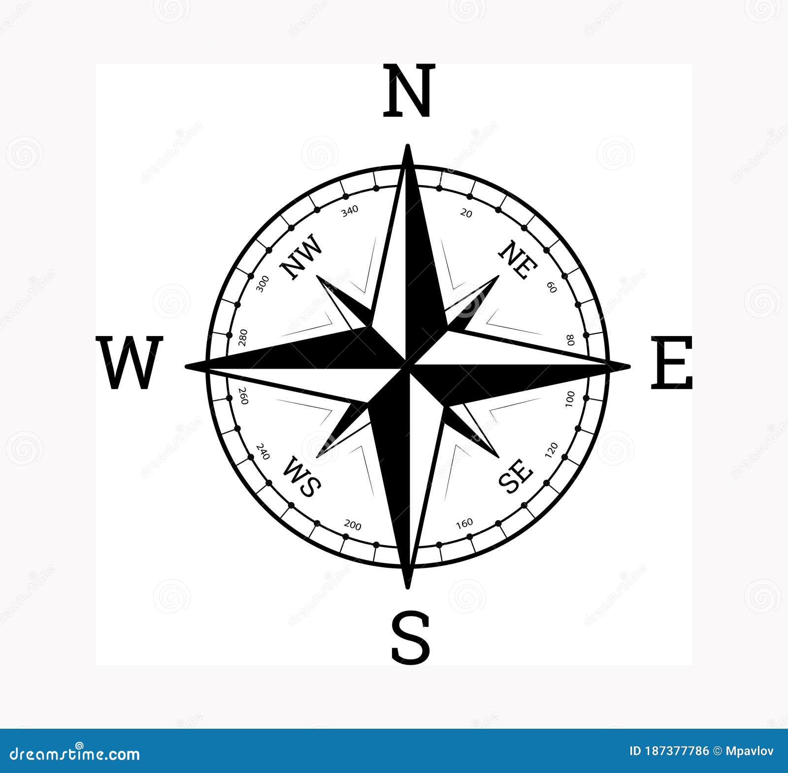 Compass Rose Vector