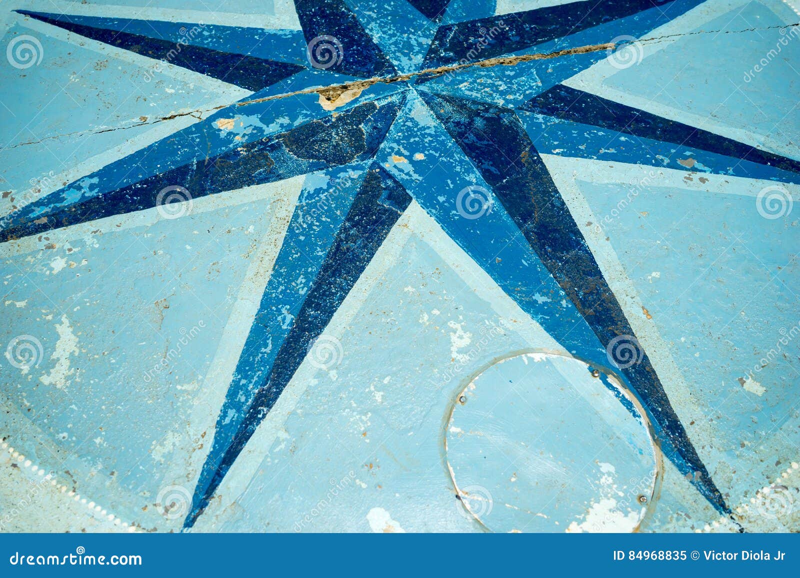 Compass Rose on Floor stock image. Image of degree, orientation - 84968835