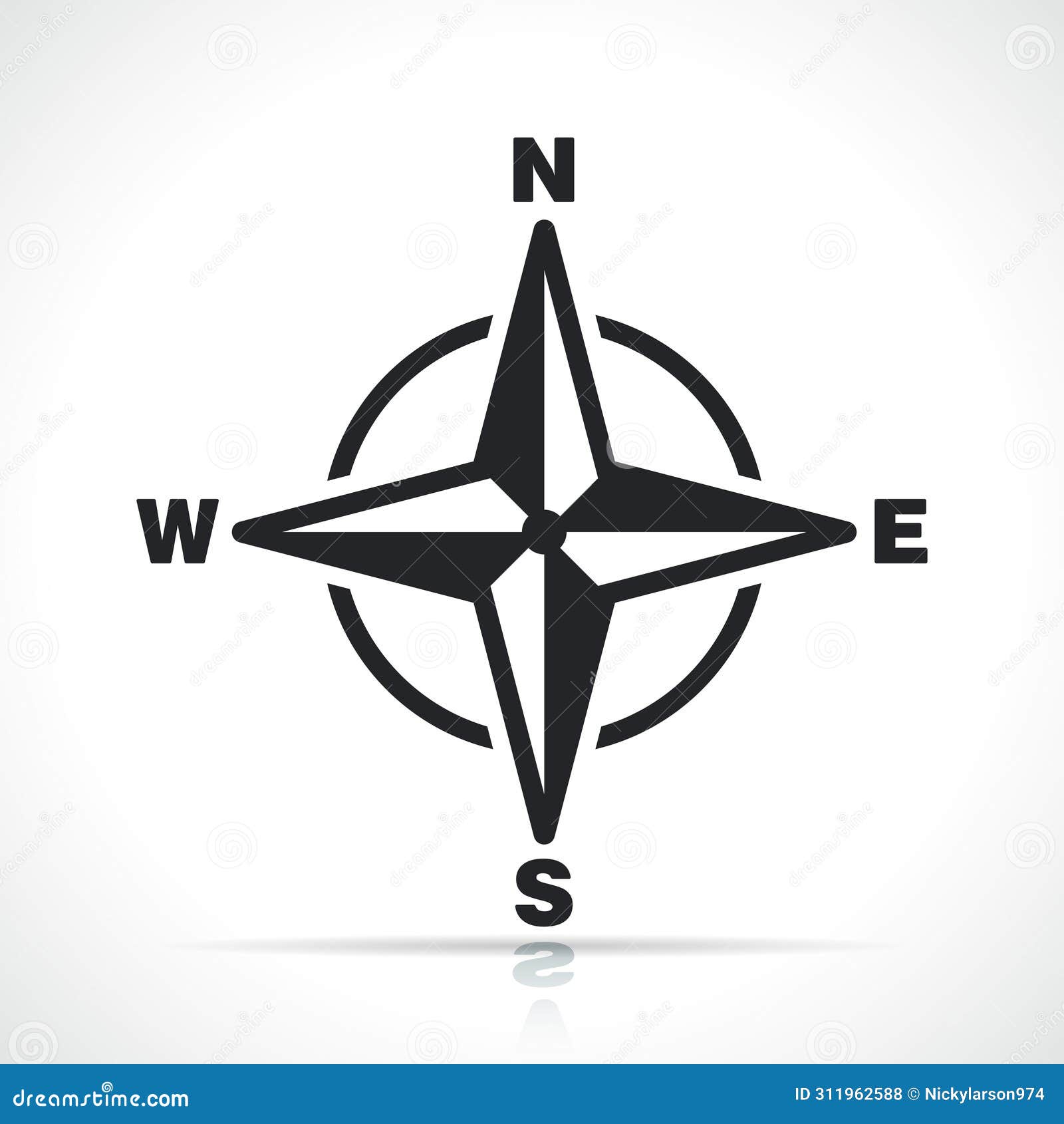 Compass Rose Icon Black Design Stock Vector - Illustration of compass ...
