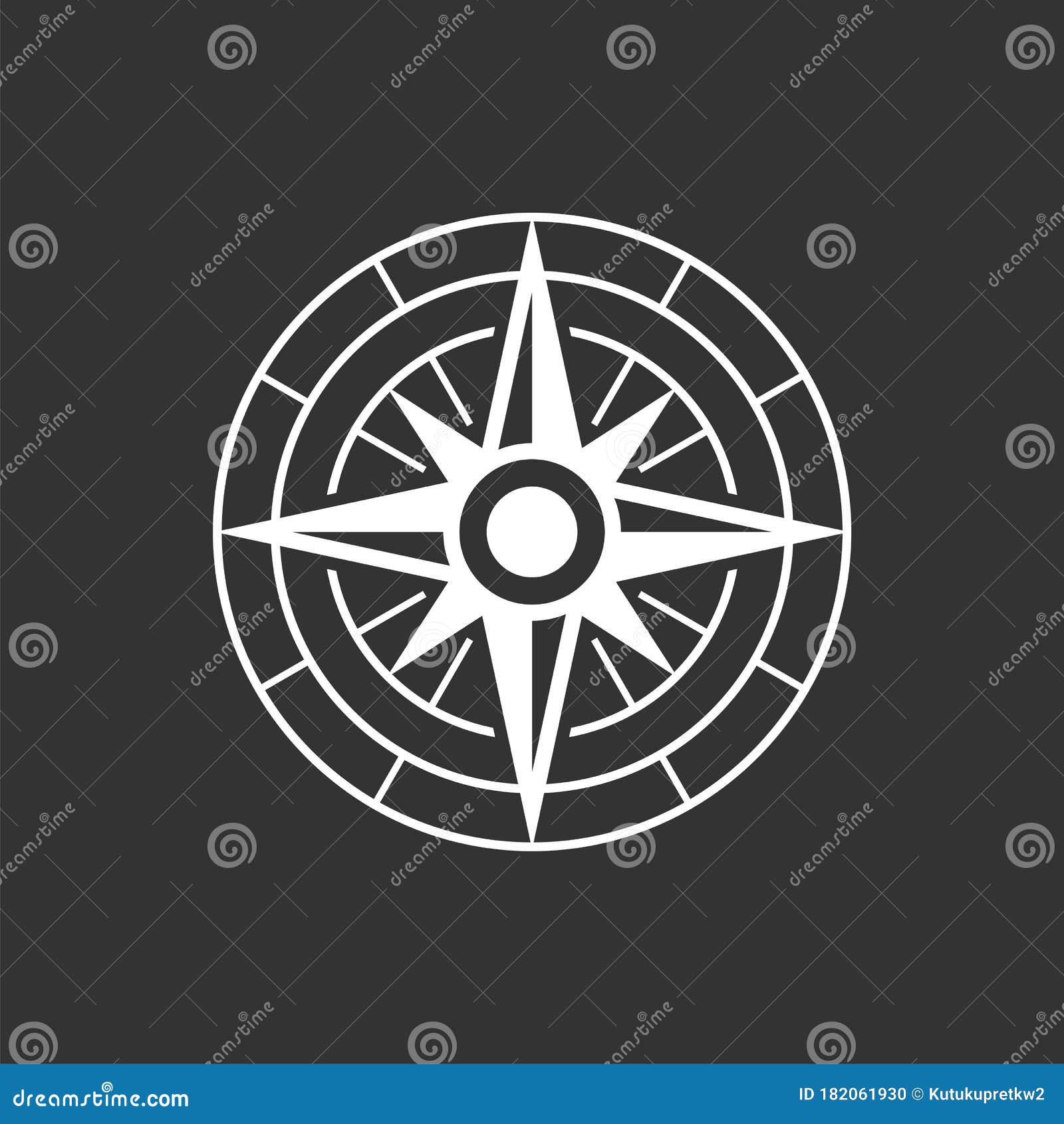 Compass Rose Icon Logo Template Illustration Design. Vector EPS 10 ...
