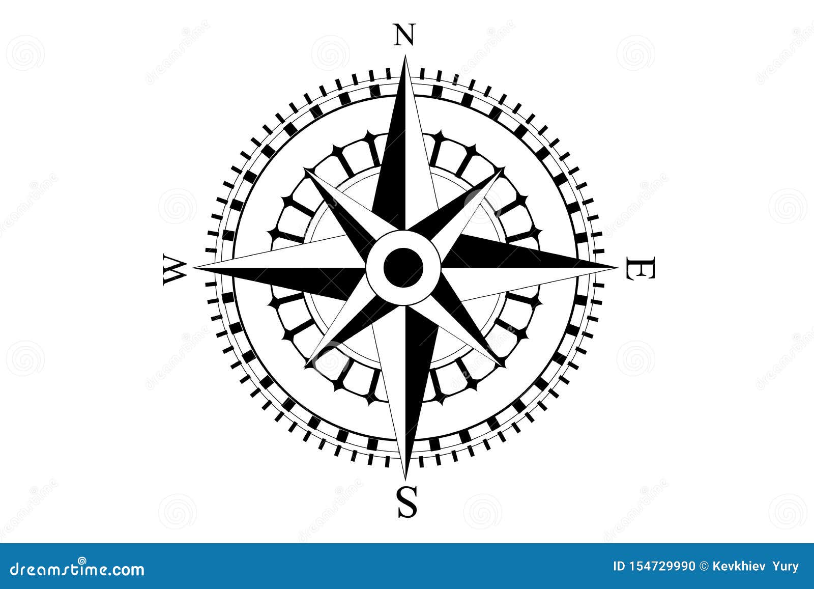 Compass Rose Icon Vector Logo Stock Vector - Illustration of icon ...