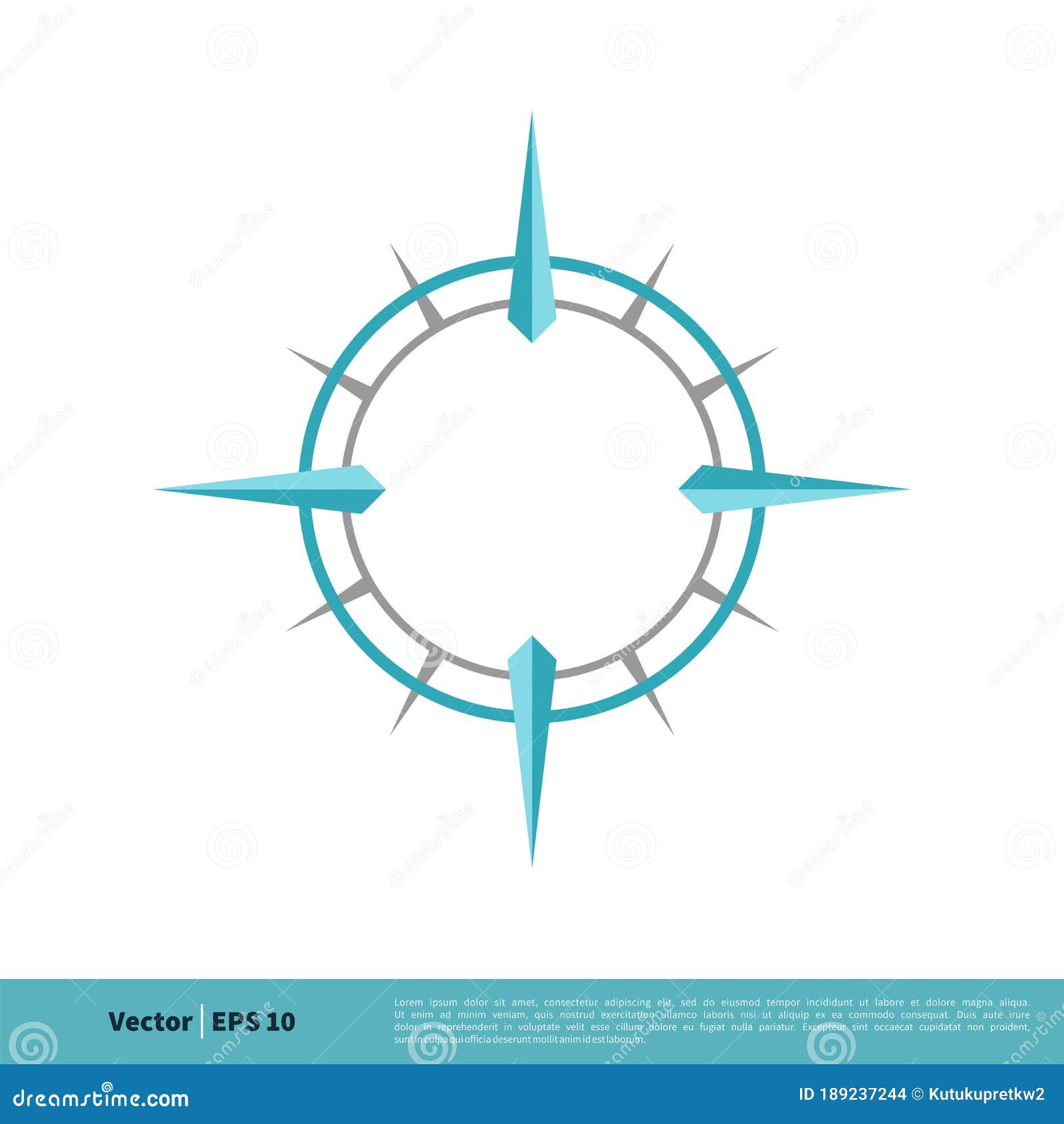 Compass Rose Icon Vector Logo Template Illustration Design. Vector EPS ...
