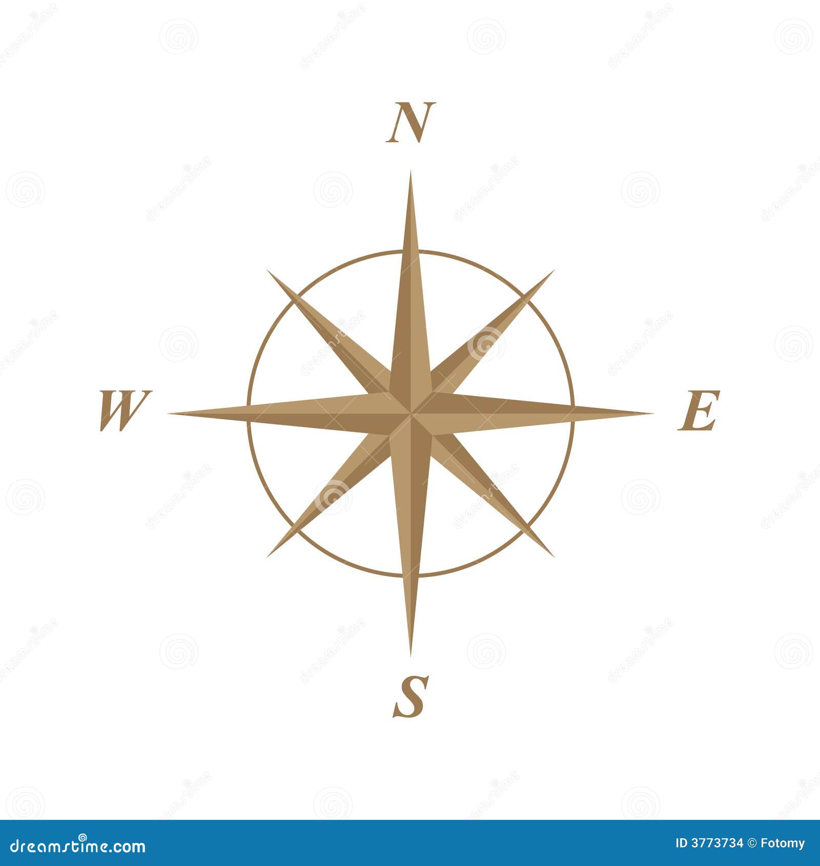 Compass rose illustration stock vector. Illustration of rose - 3773734