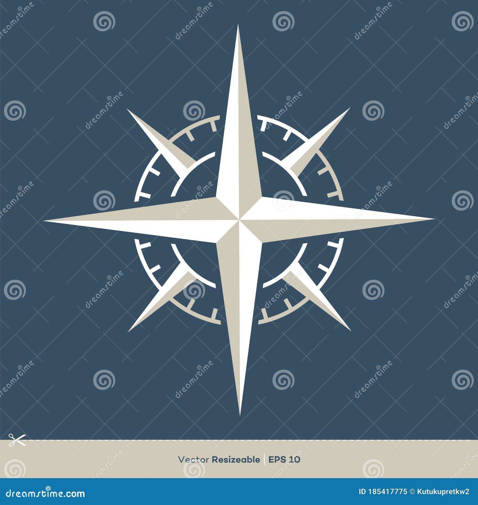 Compass Rose Logo Template Illustration Design. Vector EPS 10 Stock ...