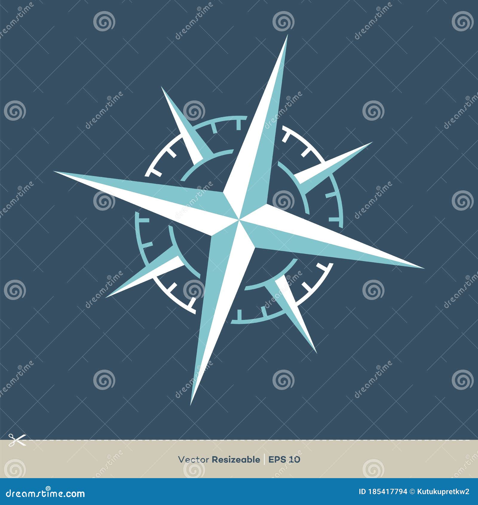 Compass Rose Logo Template Illustration Design. Vector EPS 10 Stock ...
