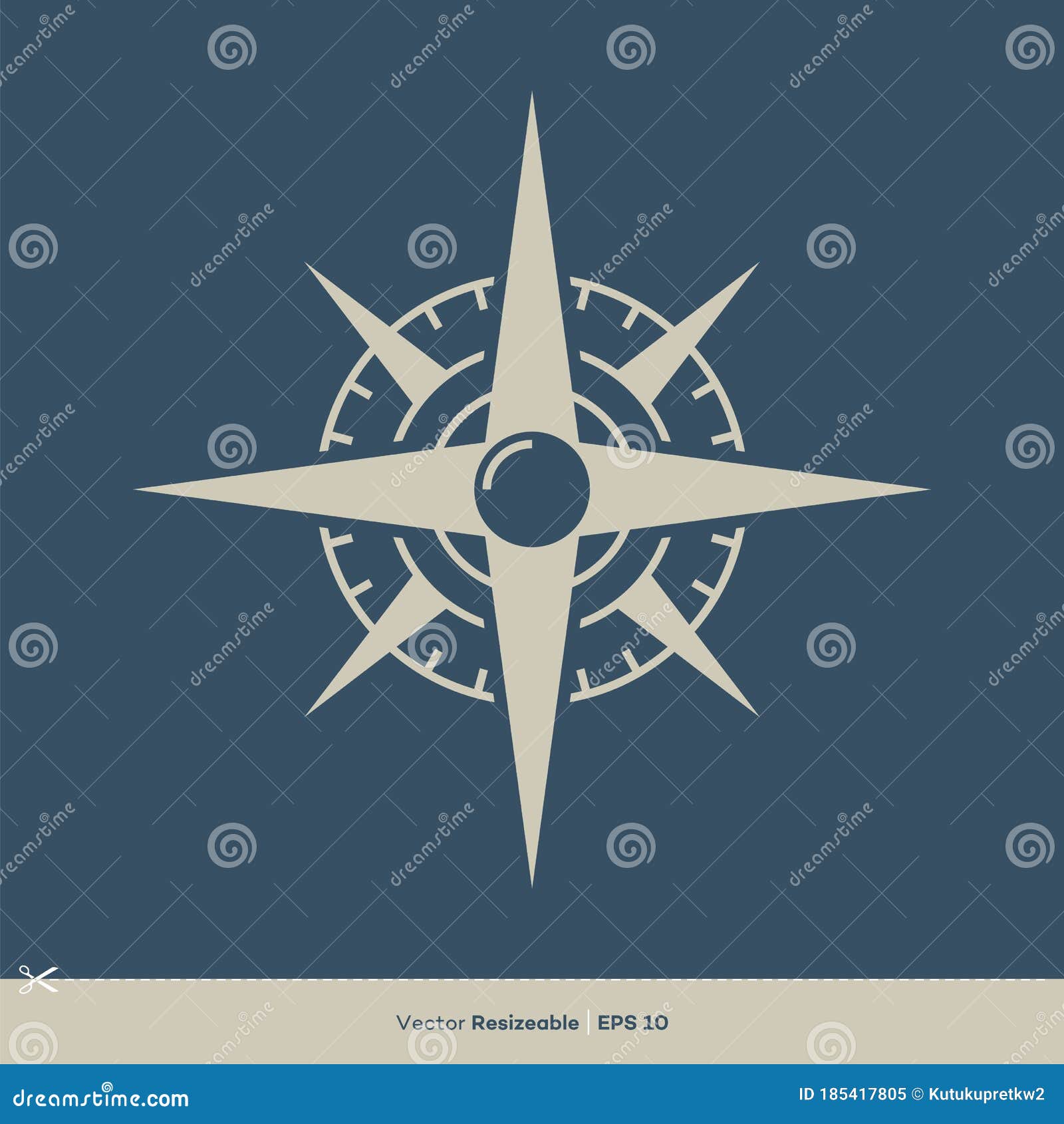 Compass Rose Logo Template Illustration Design. Vector EPS 10 Stock ...