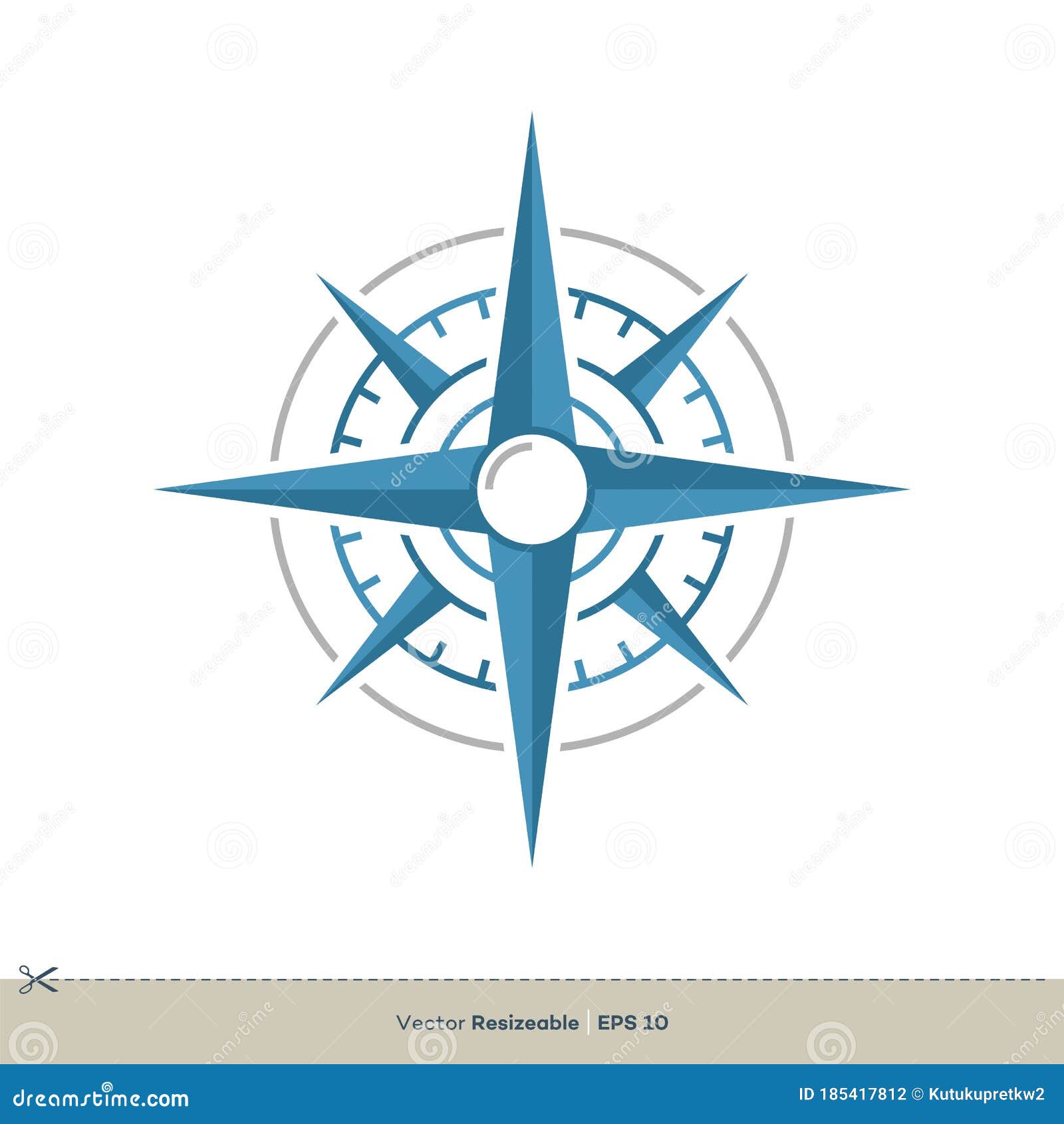 Compass Rose Logo Template Illustration Design. Vector EPS 10 Stock ...