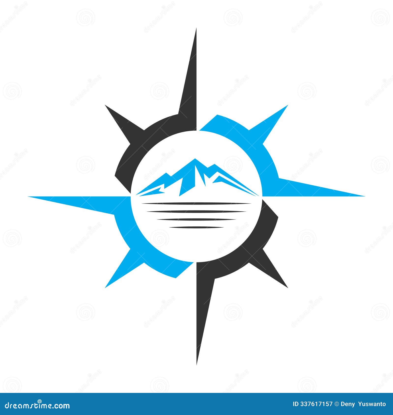 Compass Rose Logo Vector Design Template Stock Illustration ...