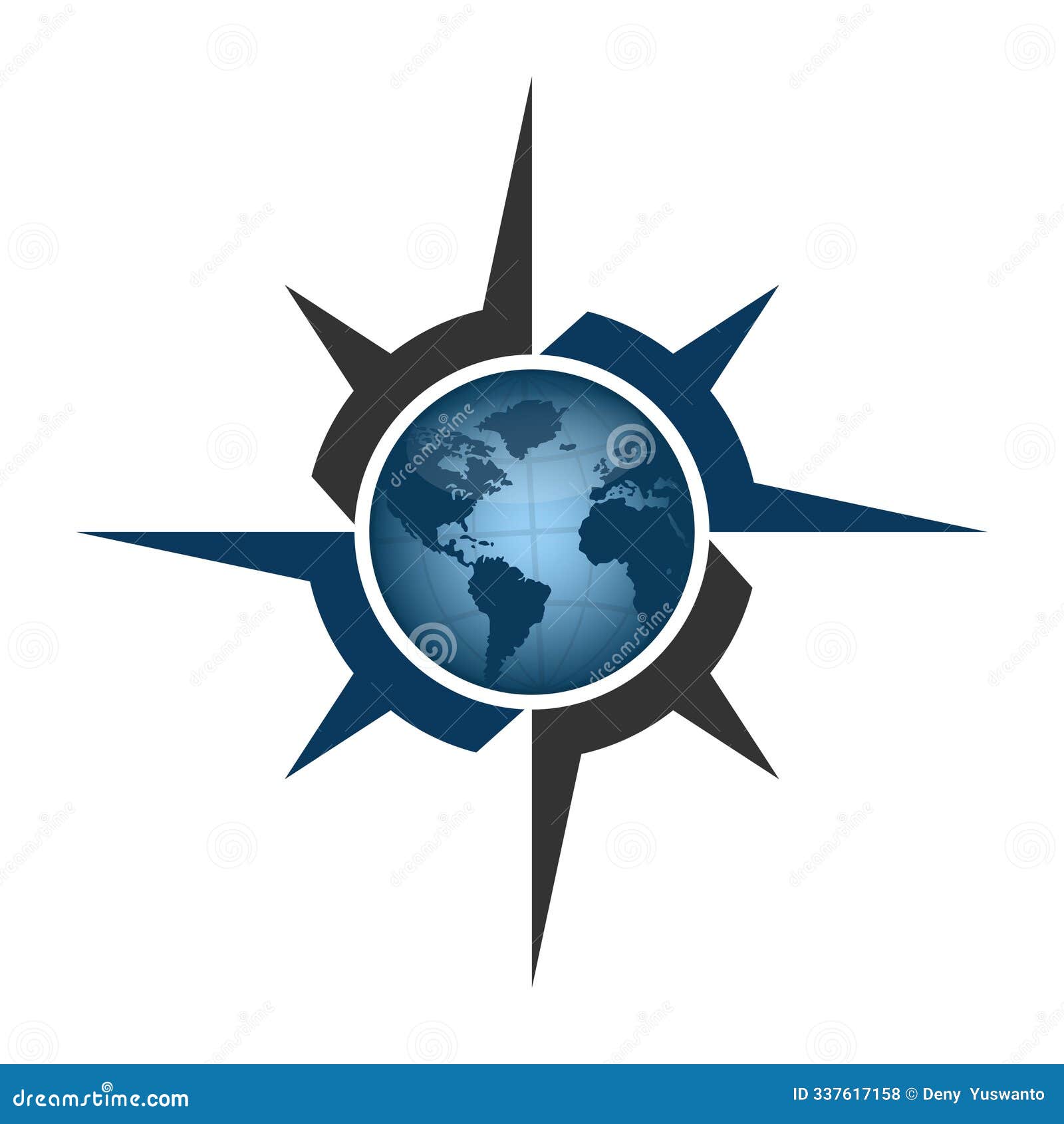 Compass Rose Logo Vector Design Template Stock Illustration ...