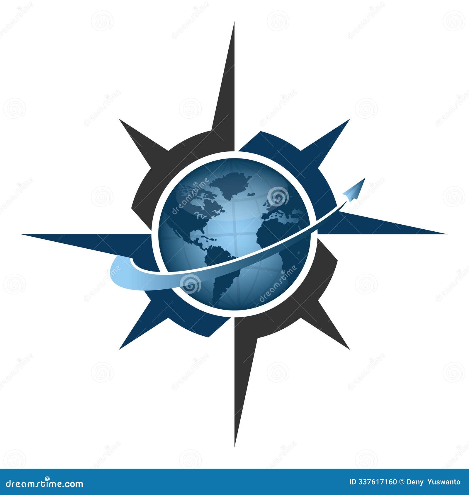 Compass Rose Logo Vector Design Template Stock Illustration ...