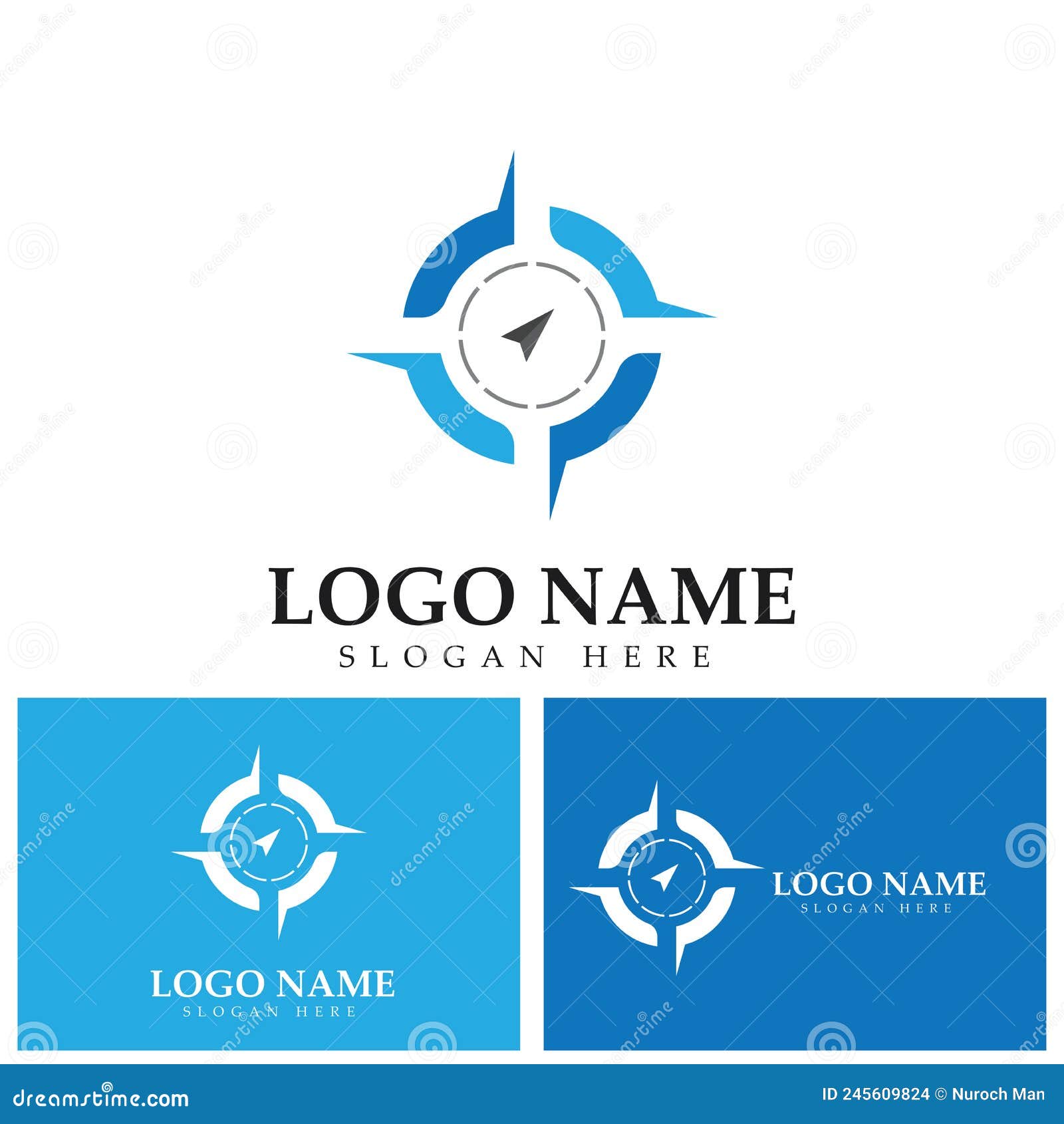 Compass Compass Rose Magnetic Compass Navigation Icon. Stock Vector ...