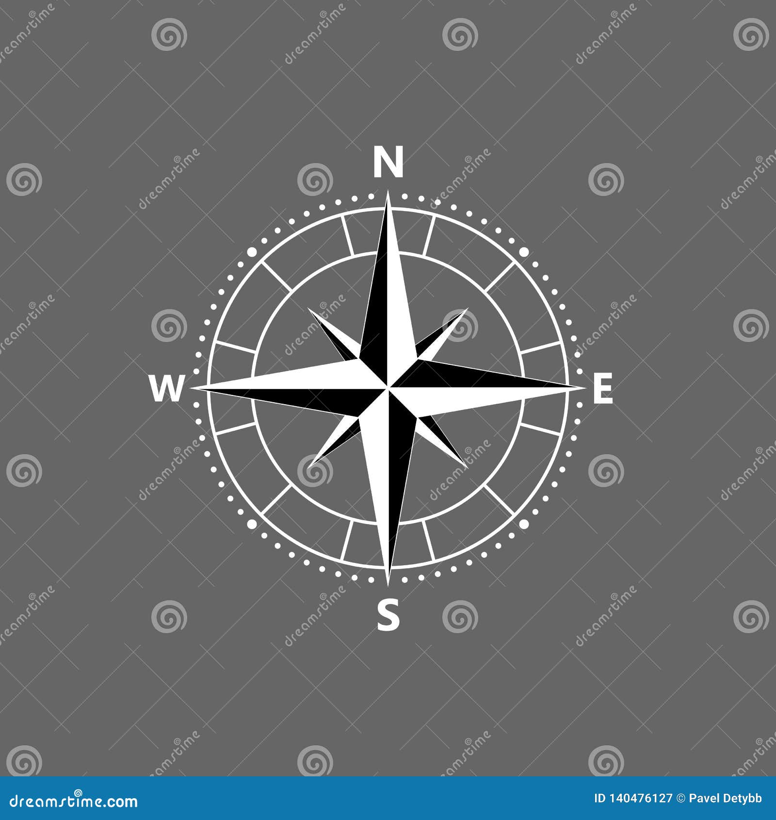 Compass Rose, Navigition Icon. Vector Illustration, Flat Design Stock ... Compass Rose, Navigition Icon. Vector Illustration, Flat Design Stock ...