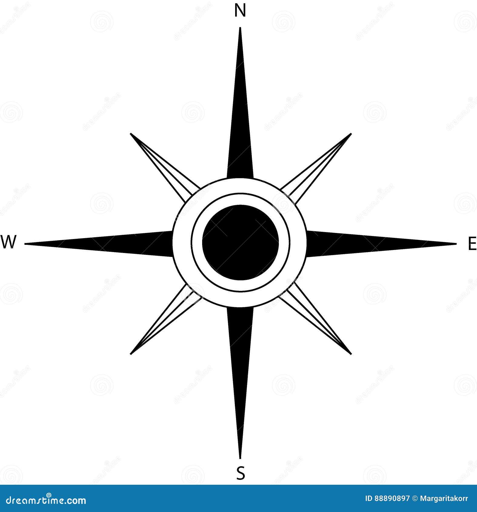 Compass Rose stock image. Image of east, windrose, north - 88890897