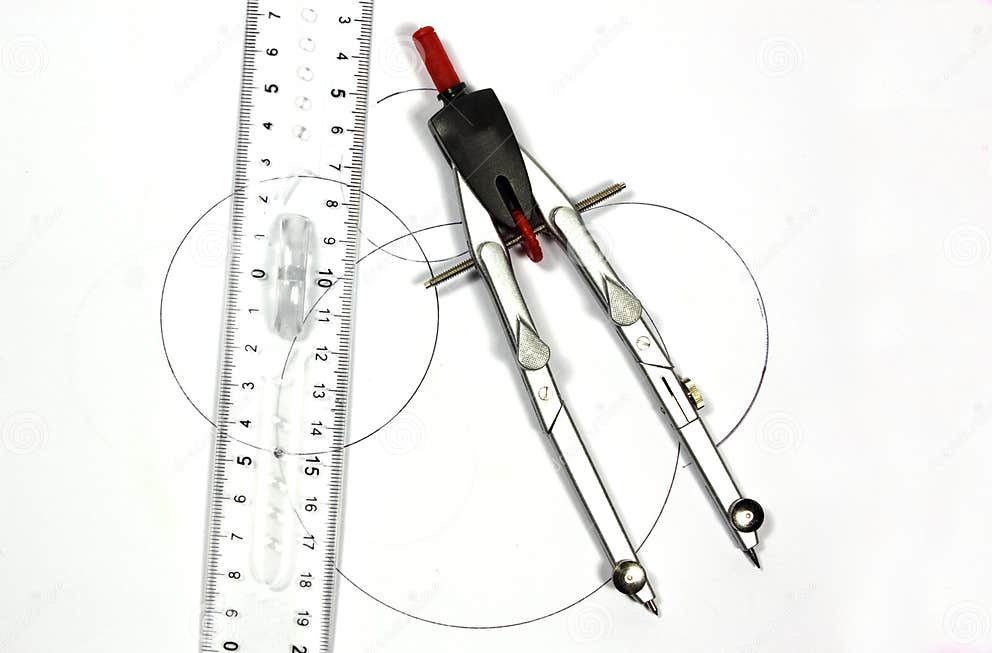 Compass and ruler stock photo. Image of radius, engineer - 11548464