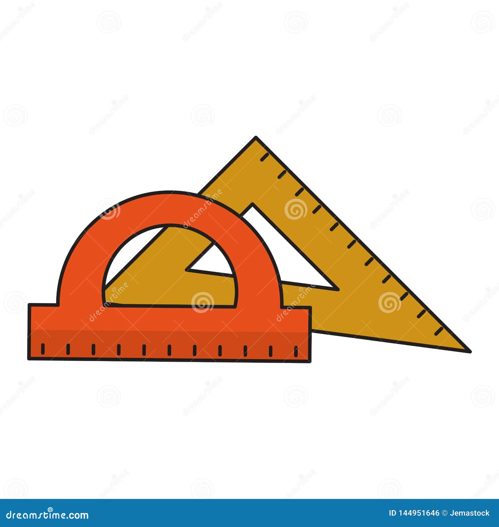 Compass and Ruler Geometric Utensils Stock Vector - Illustration of ...