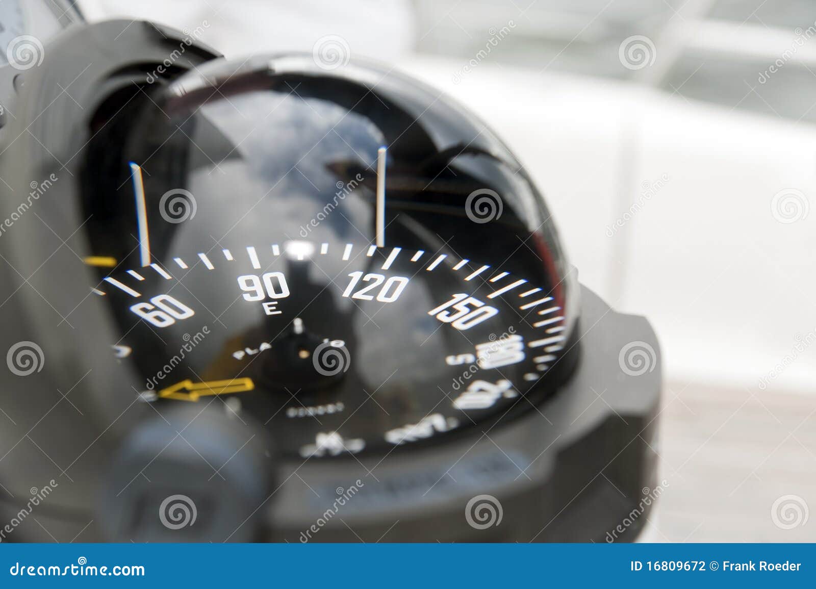 Compass of a sailing yacht stock photo. Image of rose - 16809672