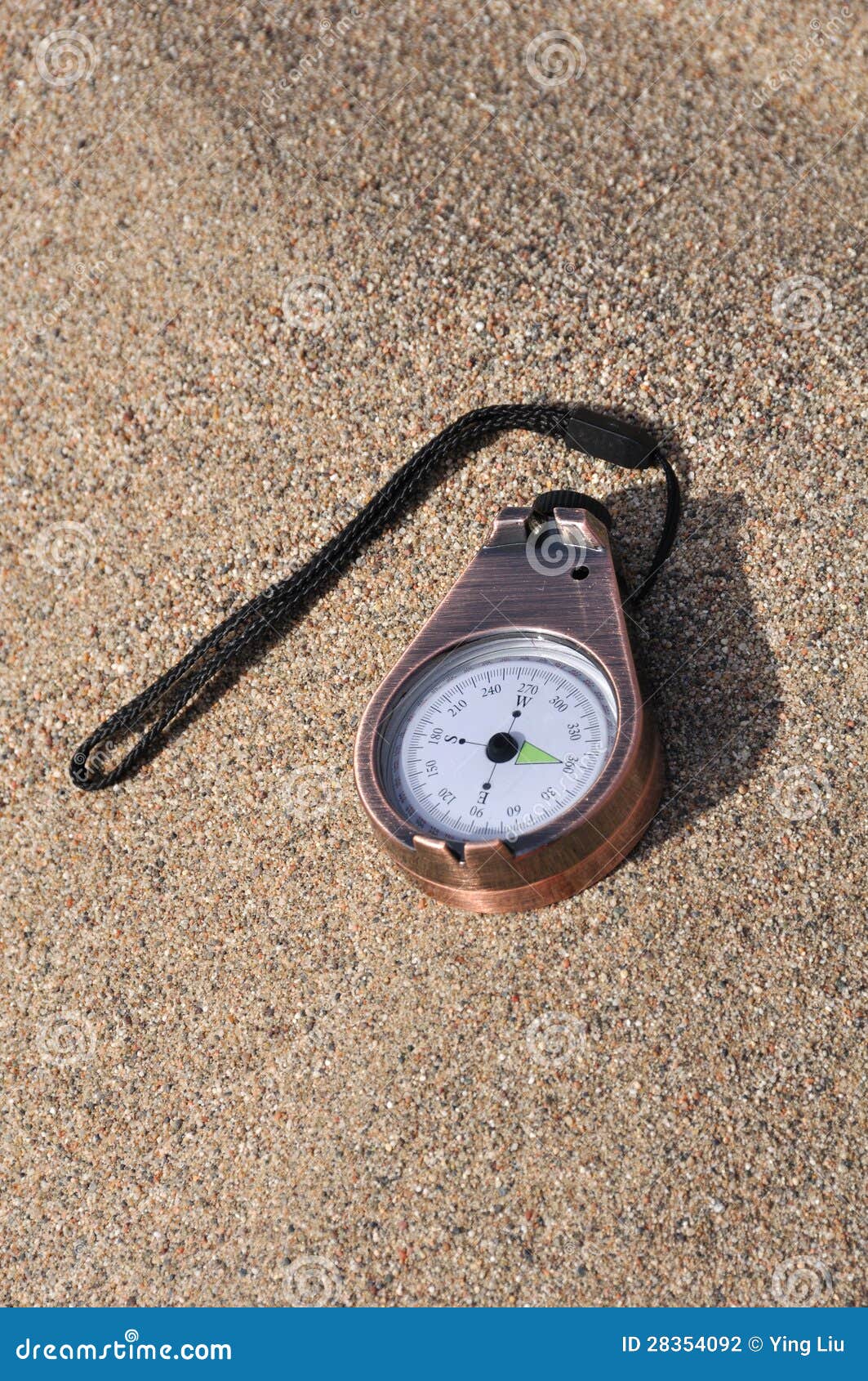 Compass on the Sandy Background Stock Photo - Image of sign, geography ...