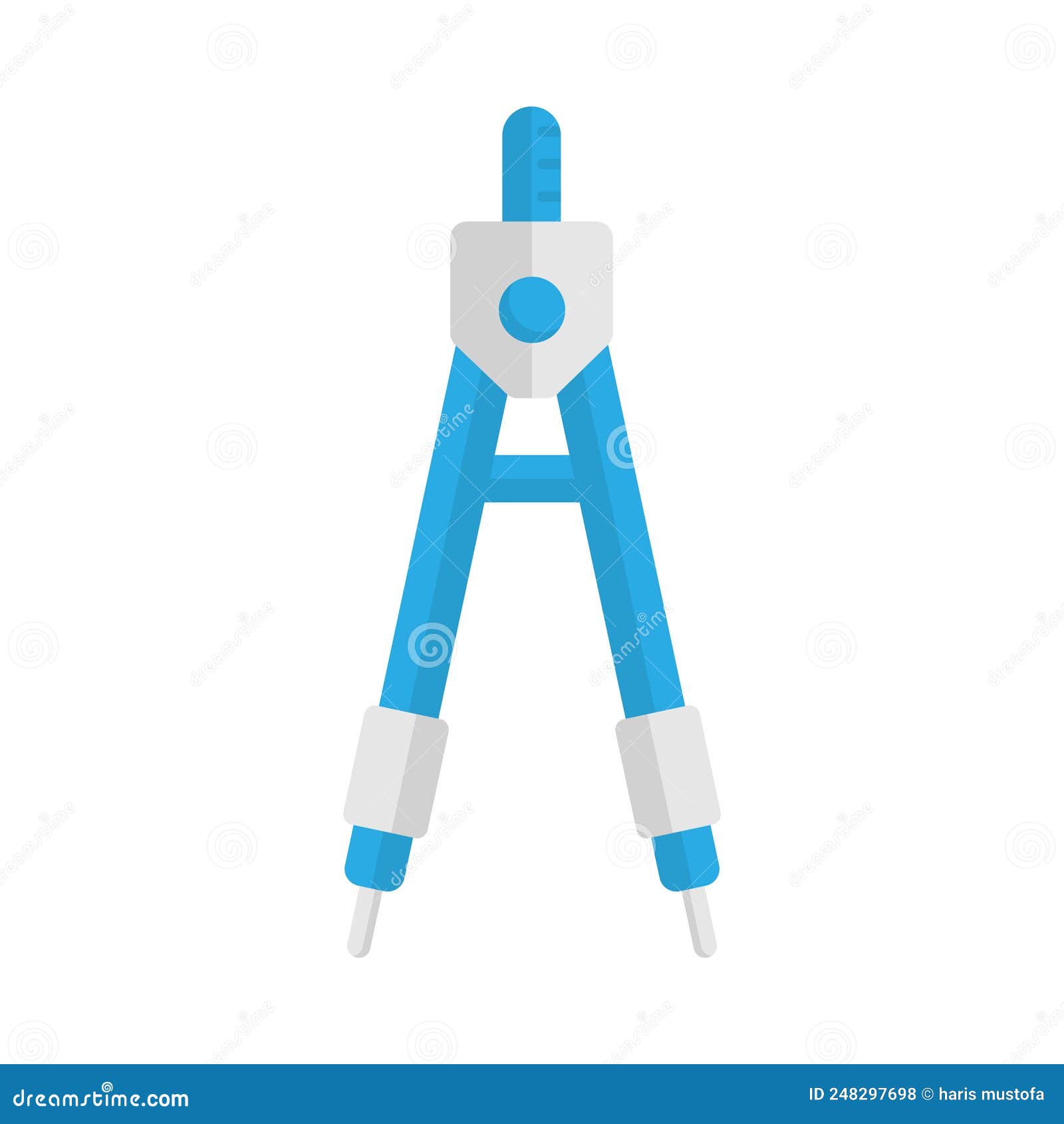 Compass School Icon Design Template Vector Illustration Stock Vector ...